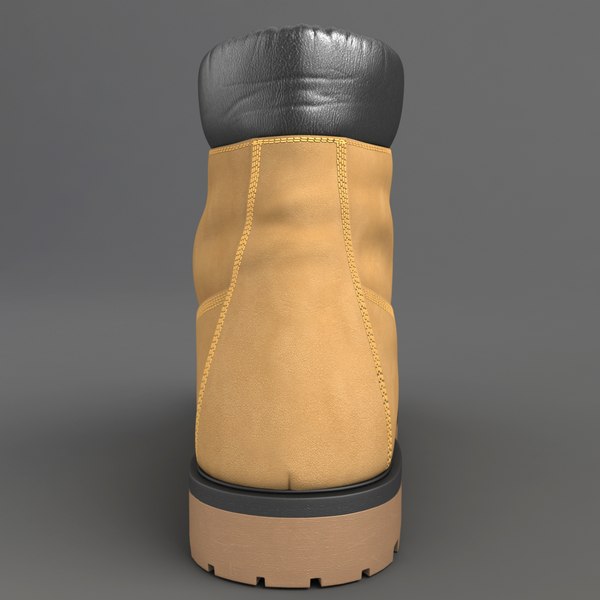 realistic boots 3d model