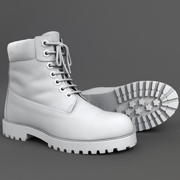 realistic boots 3d model