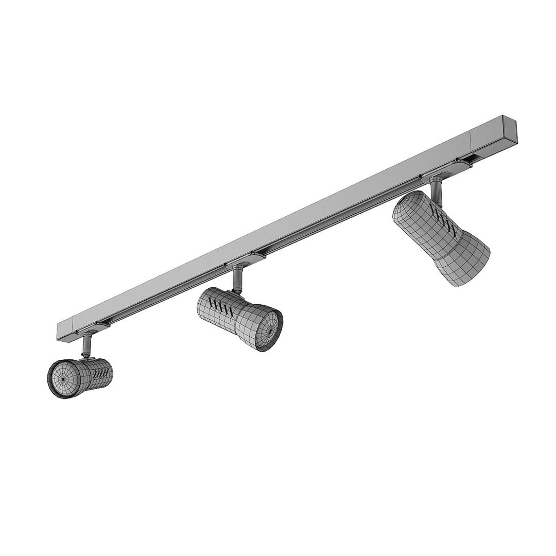 3d track light model