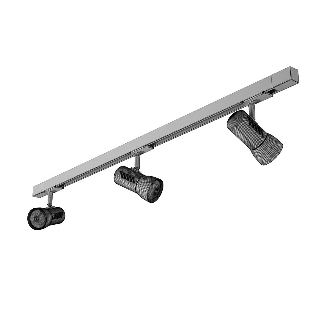 3d track light model