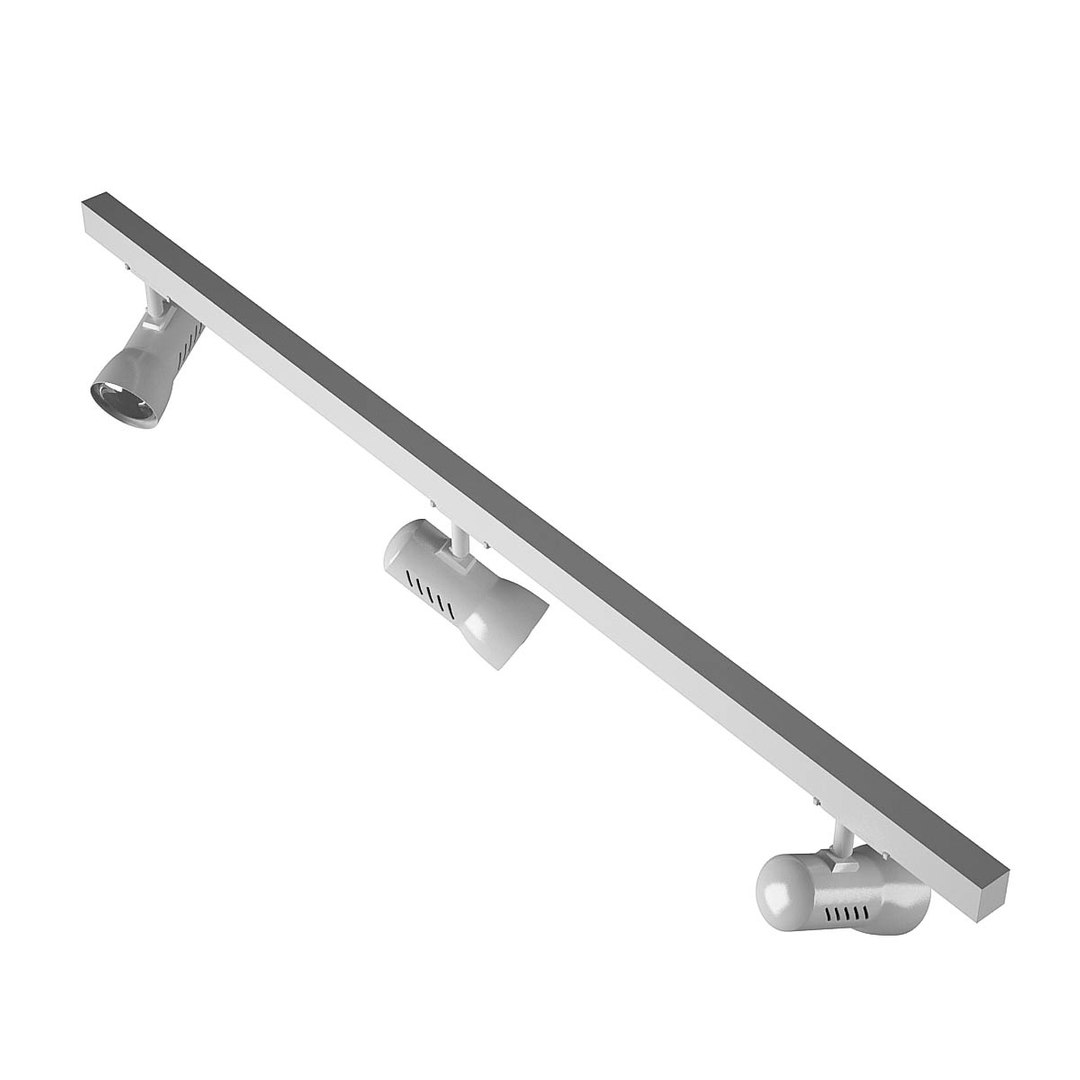 3d track light model
