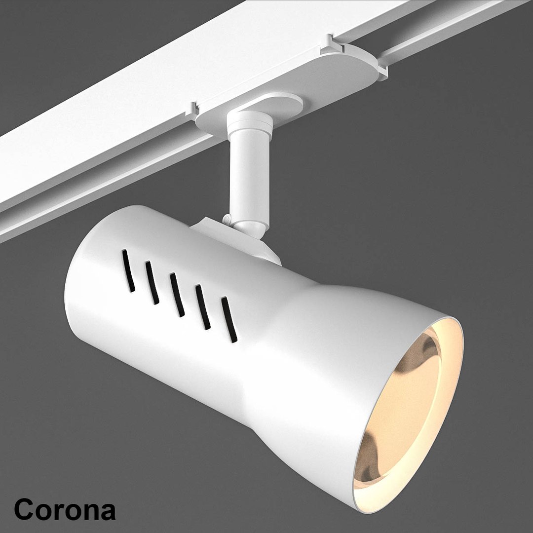 3d track light model