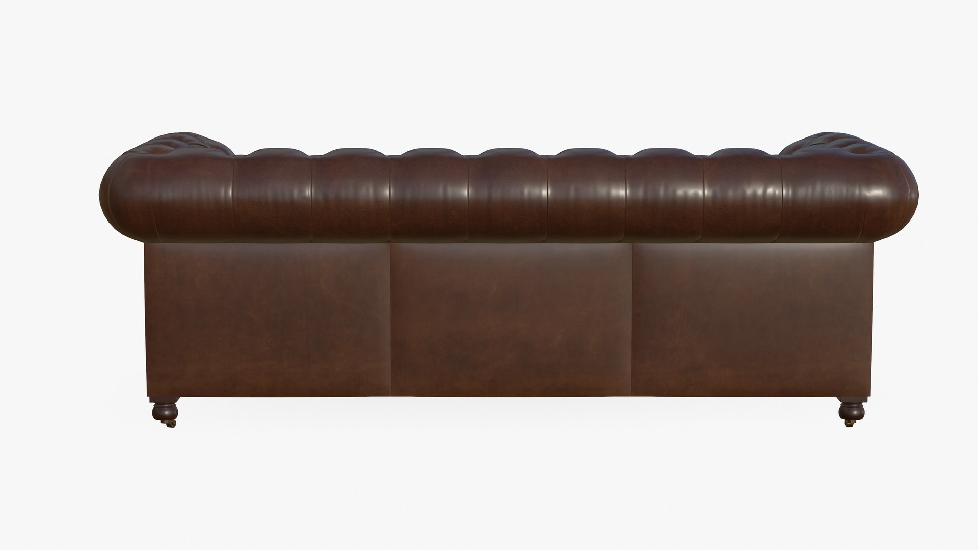 3D Chesterfield Leather Sofa model - TurboSquid 1868314