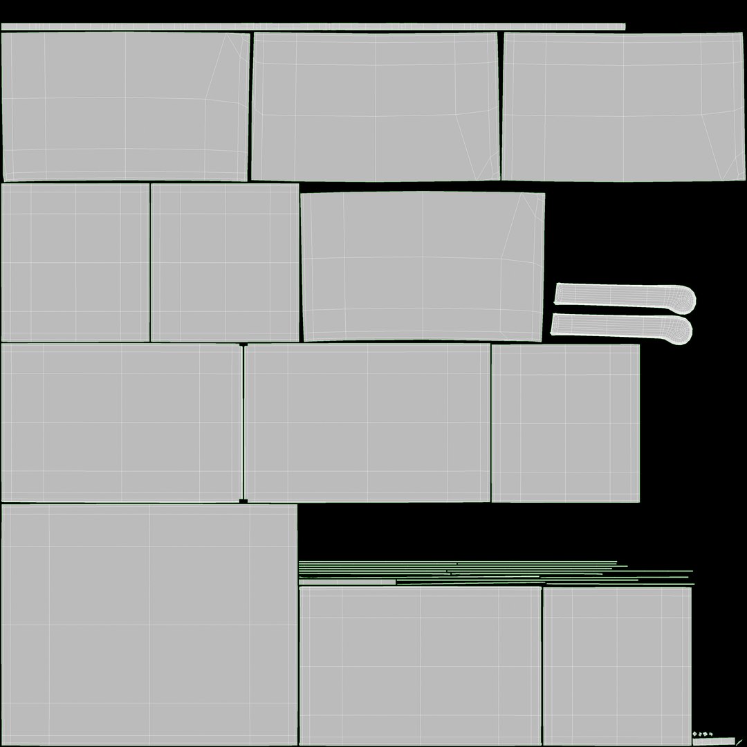 3D Chesterfield Leather Sofa model - TurboSquid 1868314