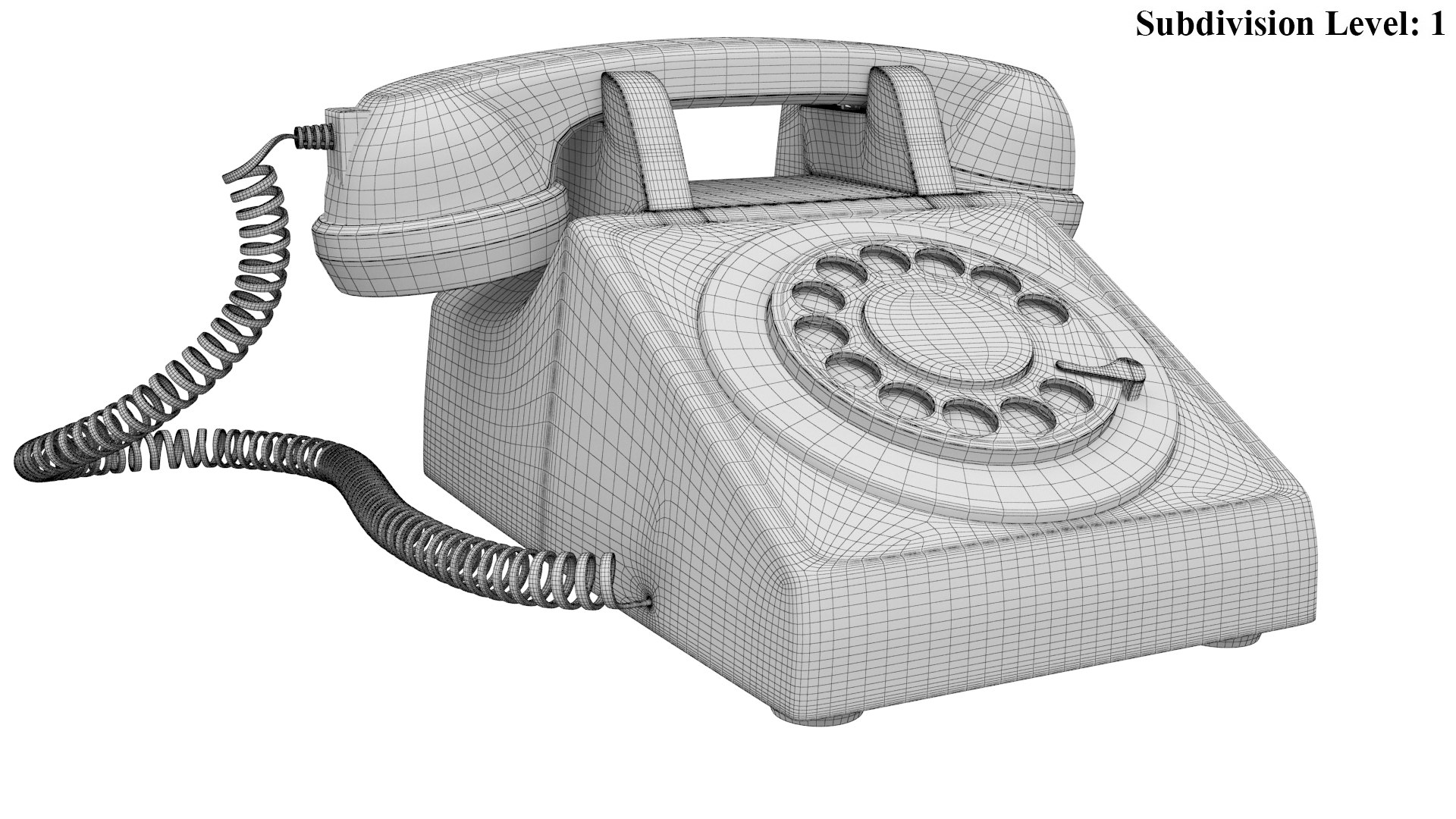 3D Blue Rotary Phone - TurboSquid 1796342