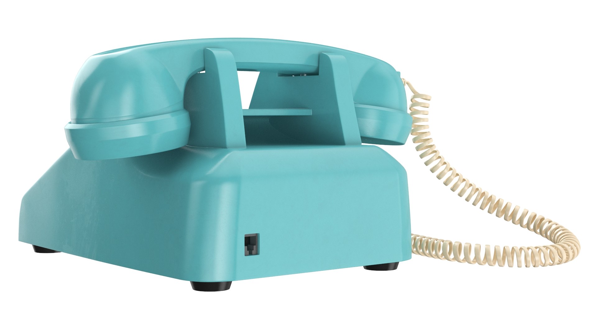 3D Blue Rotary Phone - TurboSquid 1796342