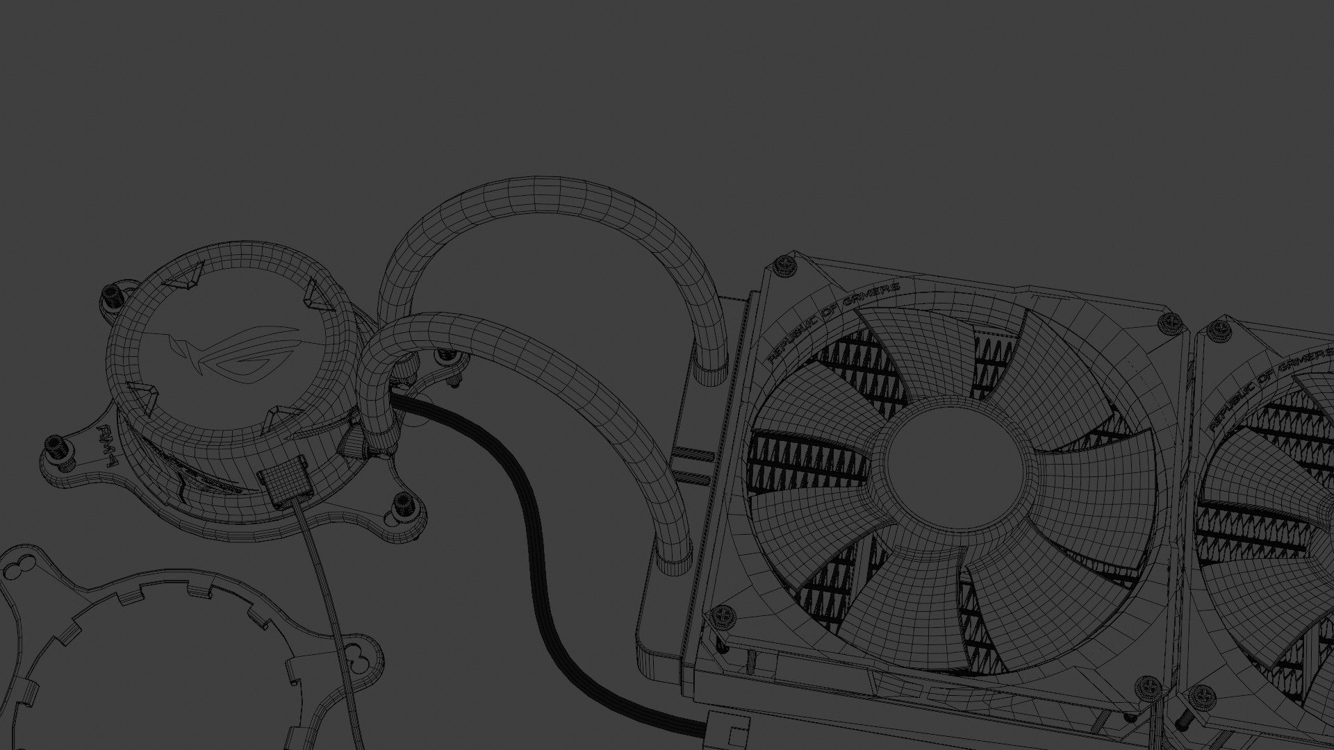 Pc cpu liquid cooler 3D - TurboSquid 1973422