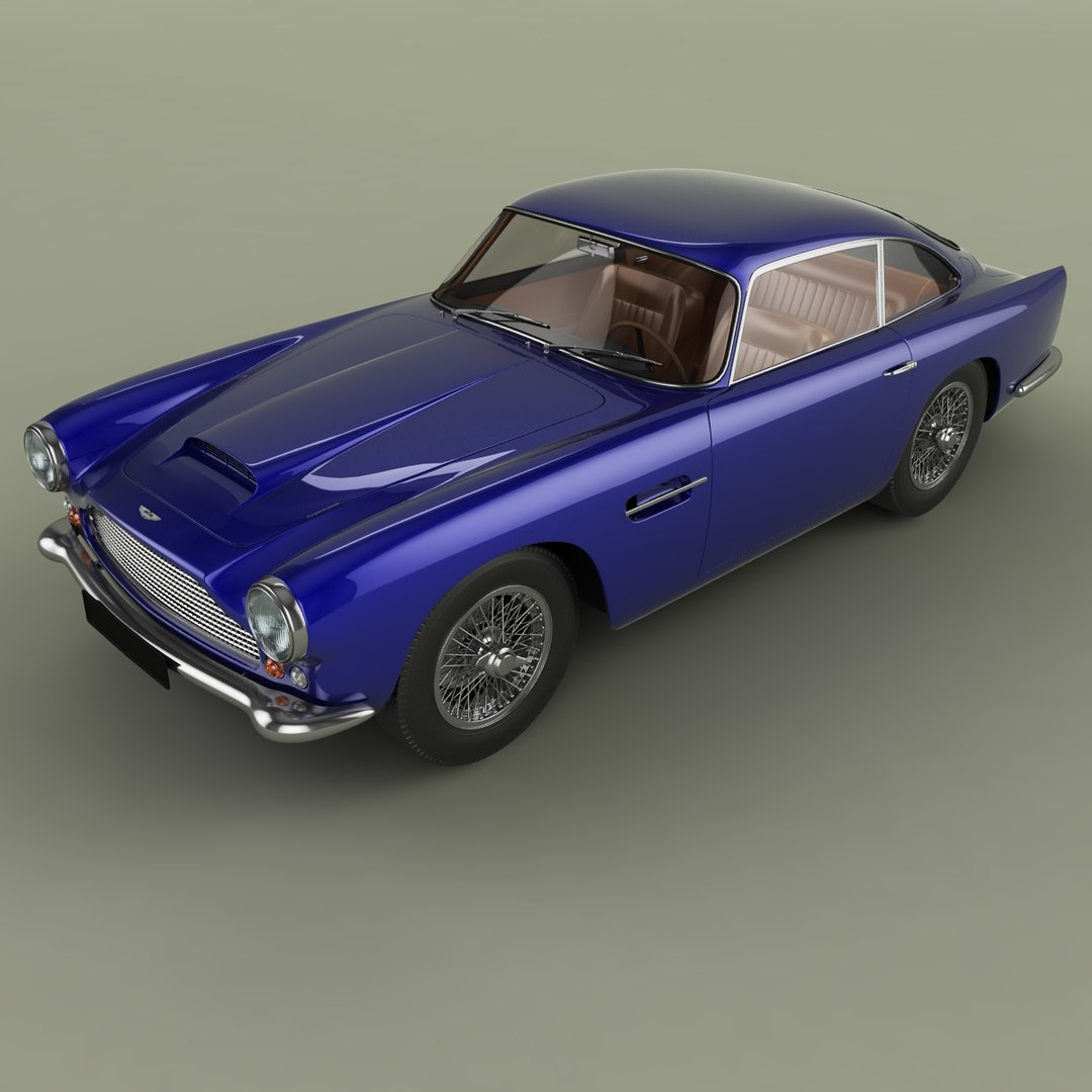 1958 Aston Martin Db4 3D Model - TurboSquid 1341318