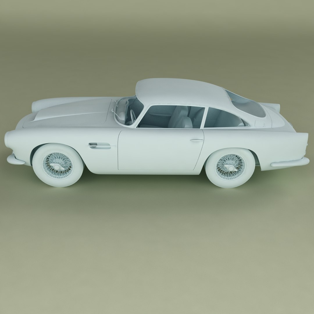 1958 Aston Martin Db4 3D Model - TurboSquid 1341318