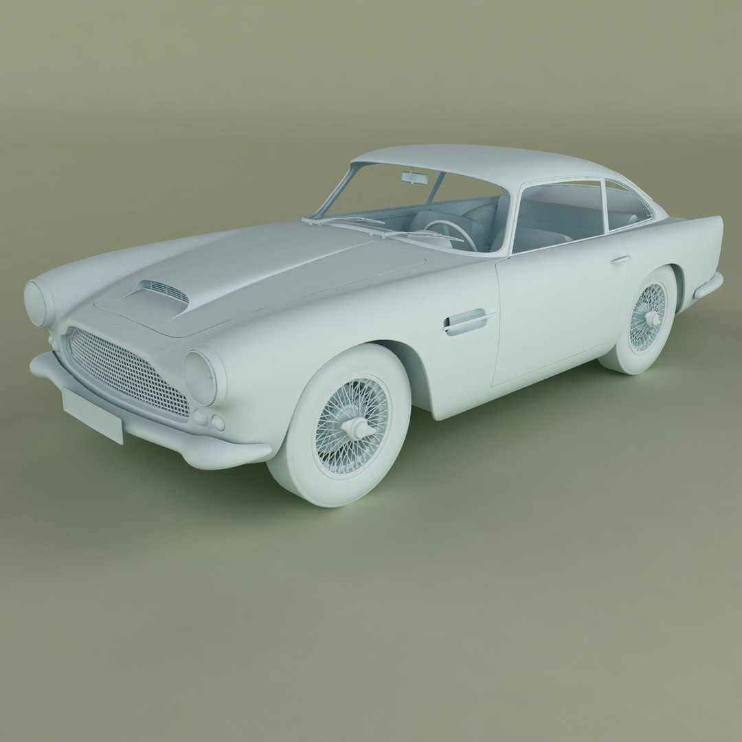 1958 Aston Martin Db4 3D Model - TurboSquid 1341318