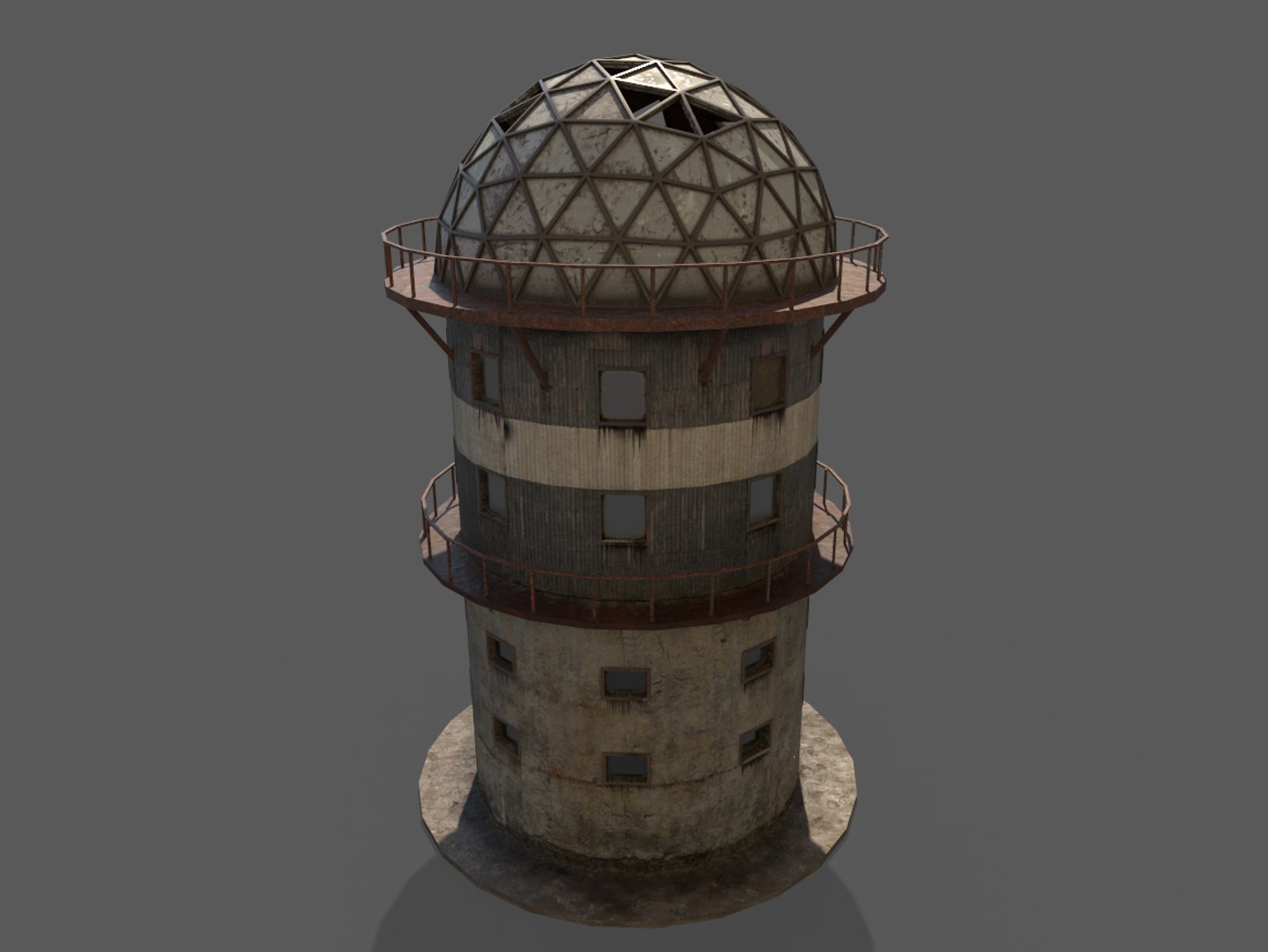 Abandoned Radar Building 3D Model - TurboSquid 1681936