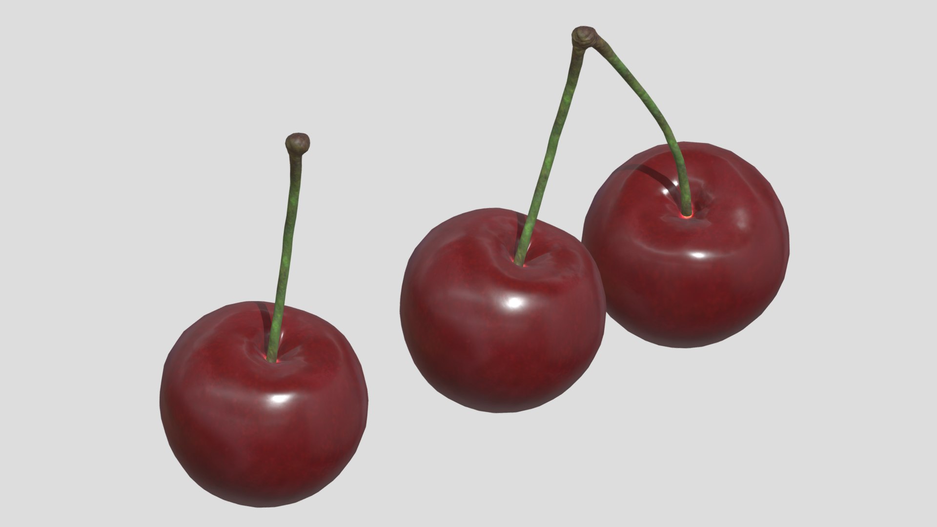 Cherry 01 Low Poly 3D - TurboSquid 2272636