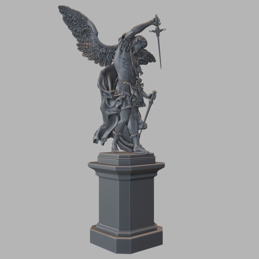 Statue angelo 3D model - TurboSquid 1432347