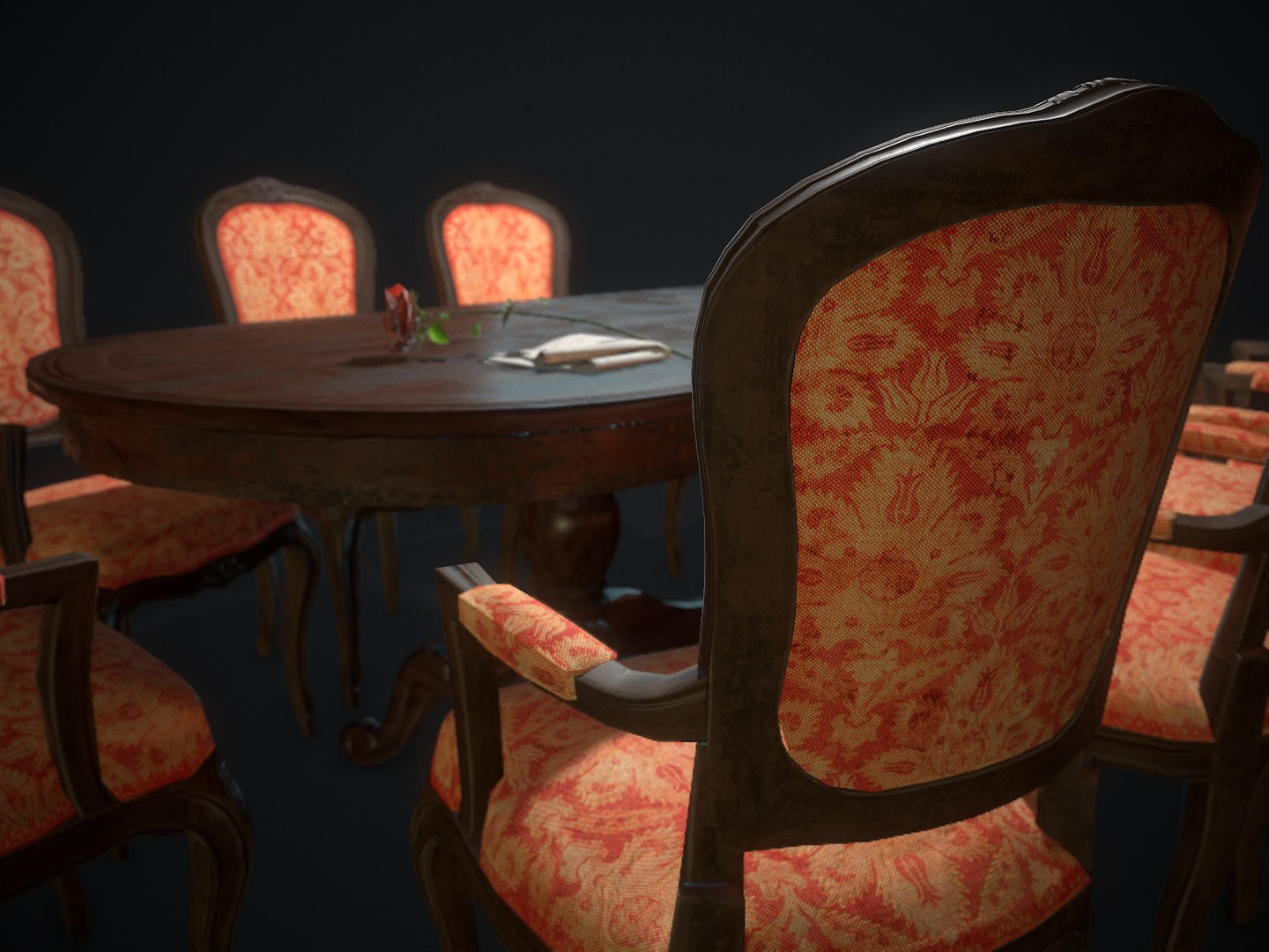 Table Wedding 3D Model - TurboSquid 1712288
