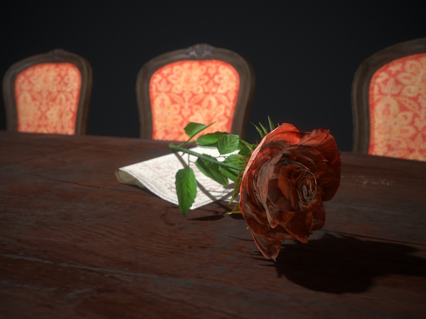 Table Wedding 3D Model - TurboSquid 1712288