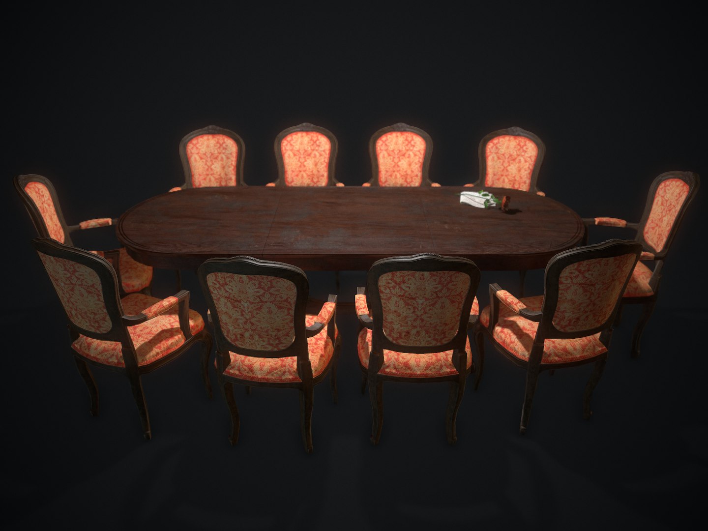 Table Wedding 3D Model - TurboSquid 1712288