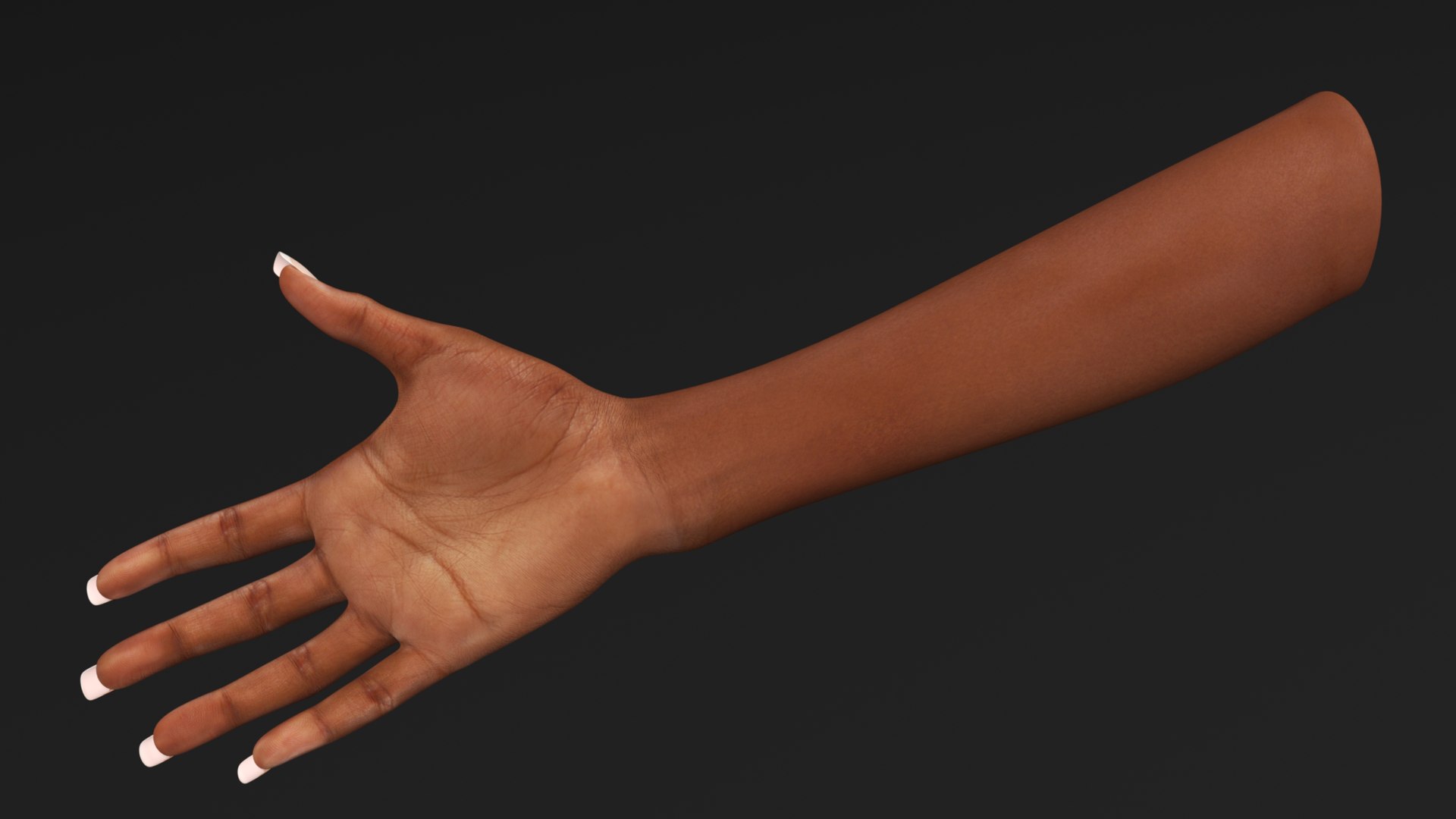 3D Brown Skinned Female Hand Base Pose - TurboSquid 2169085