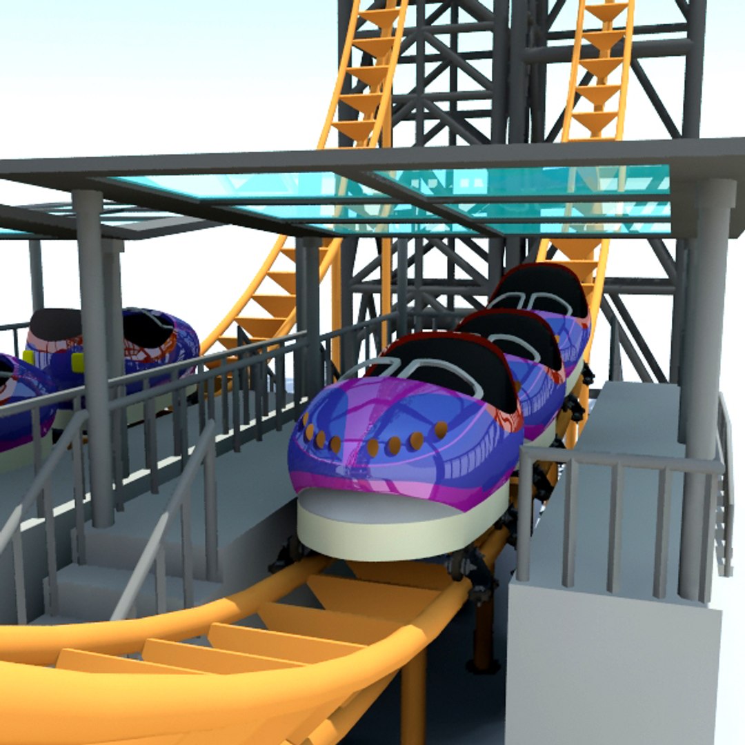 Vertical Rollercoaster 3D Model - TurboSquid 1249015