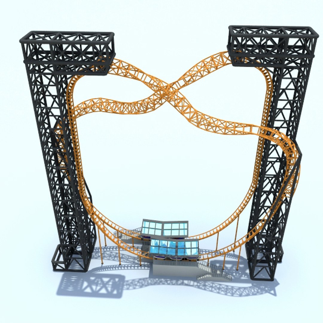 Vertical Rollercoaster 3D Model - TurboSquid 1249015