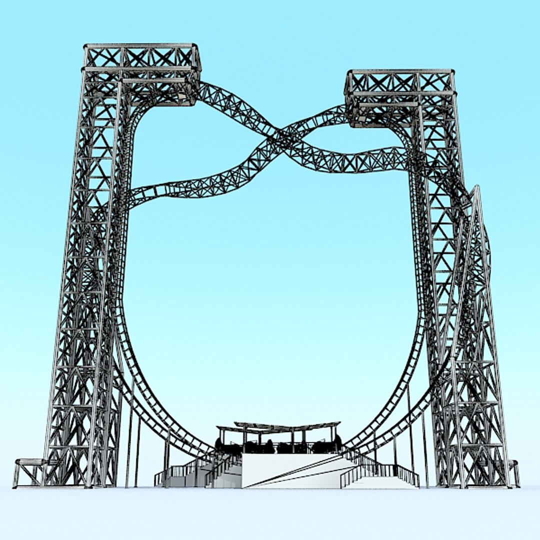 Vertical Rollercoaster 3D Model - TurboSquid 1249015