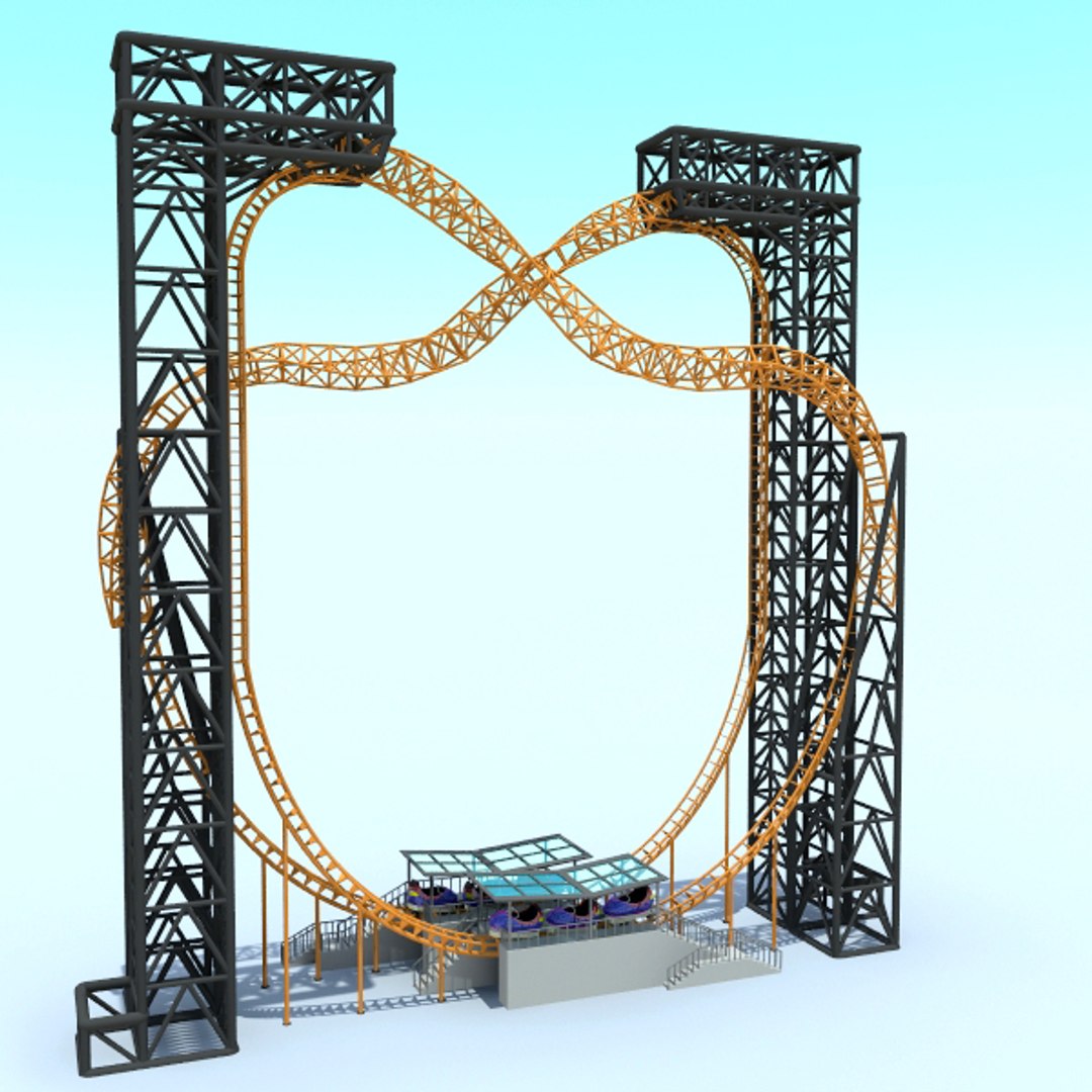 Vertical Rollercoaster 3D Model - TurboSquid 1249015