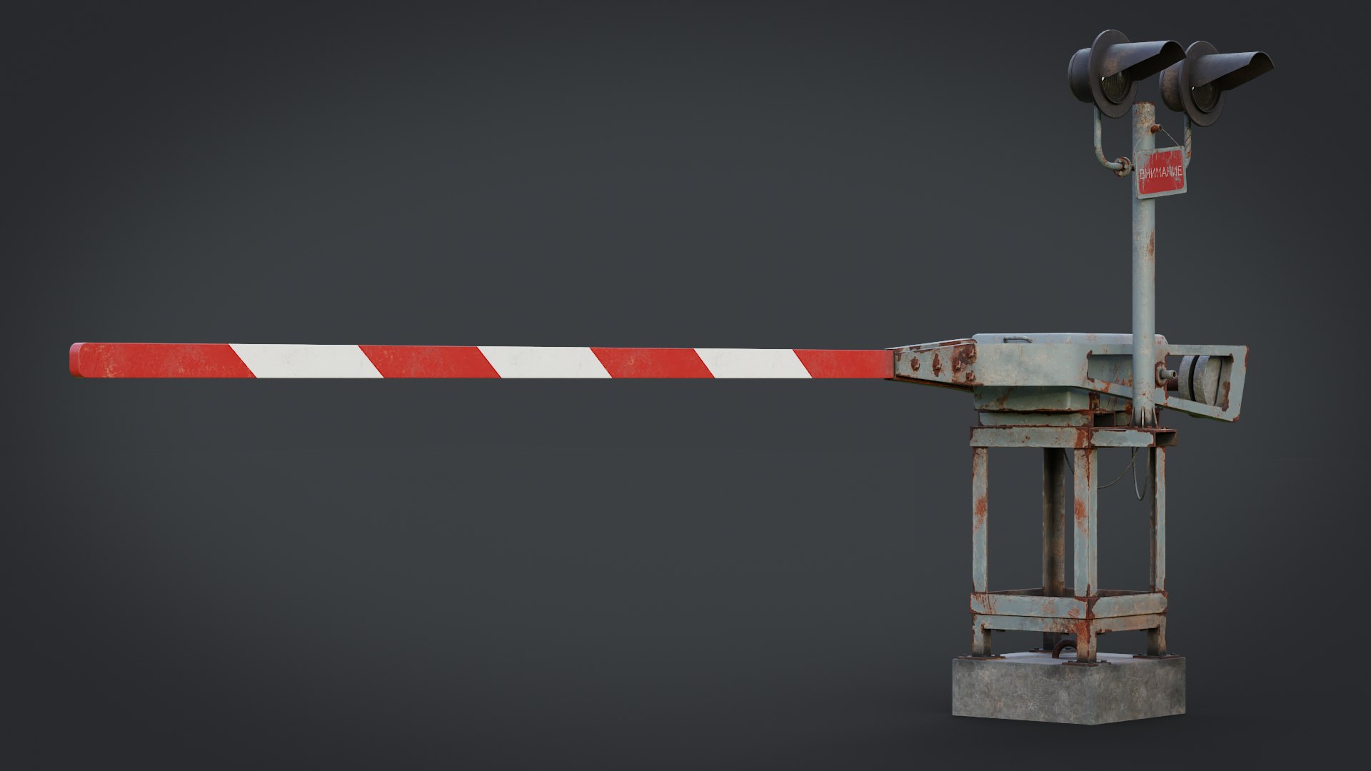 3D Model Rigged Railway Barrier GameReady LODs - TurboSquid 1824076