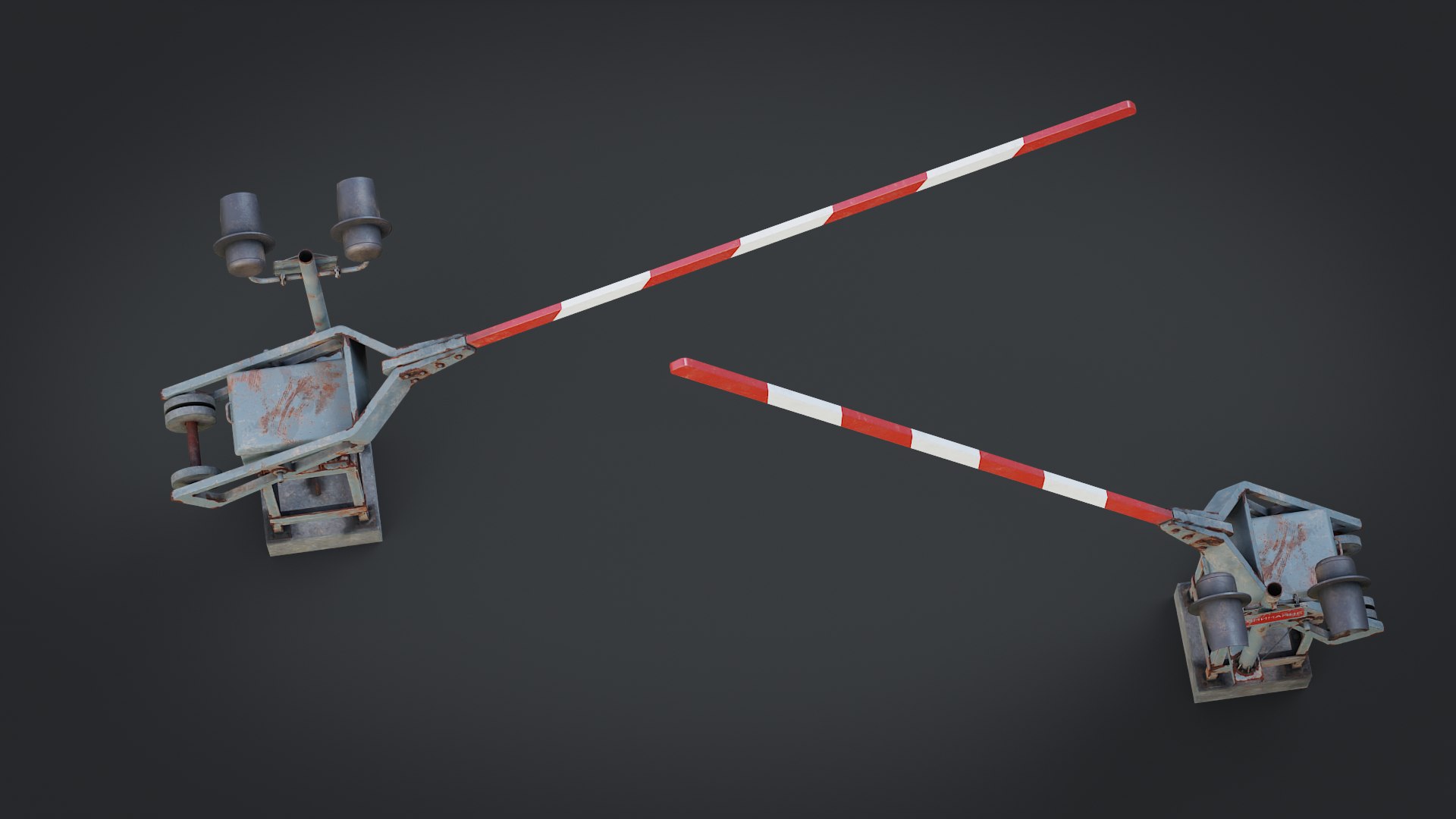 3D Model Rigged Railway Barrier GameReady LODs - TurboSquid 1824076