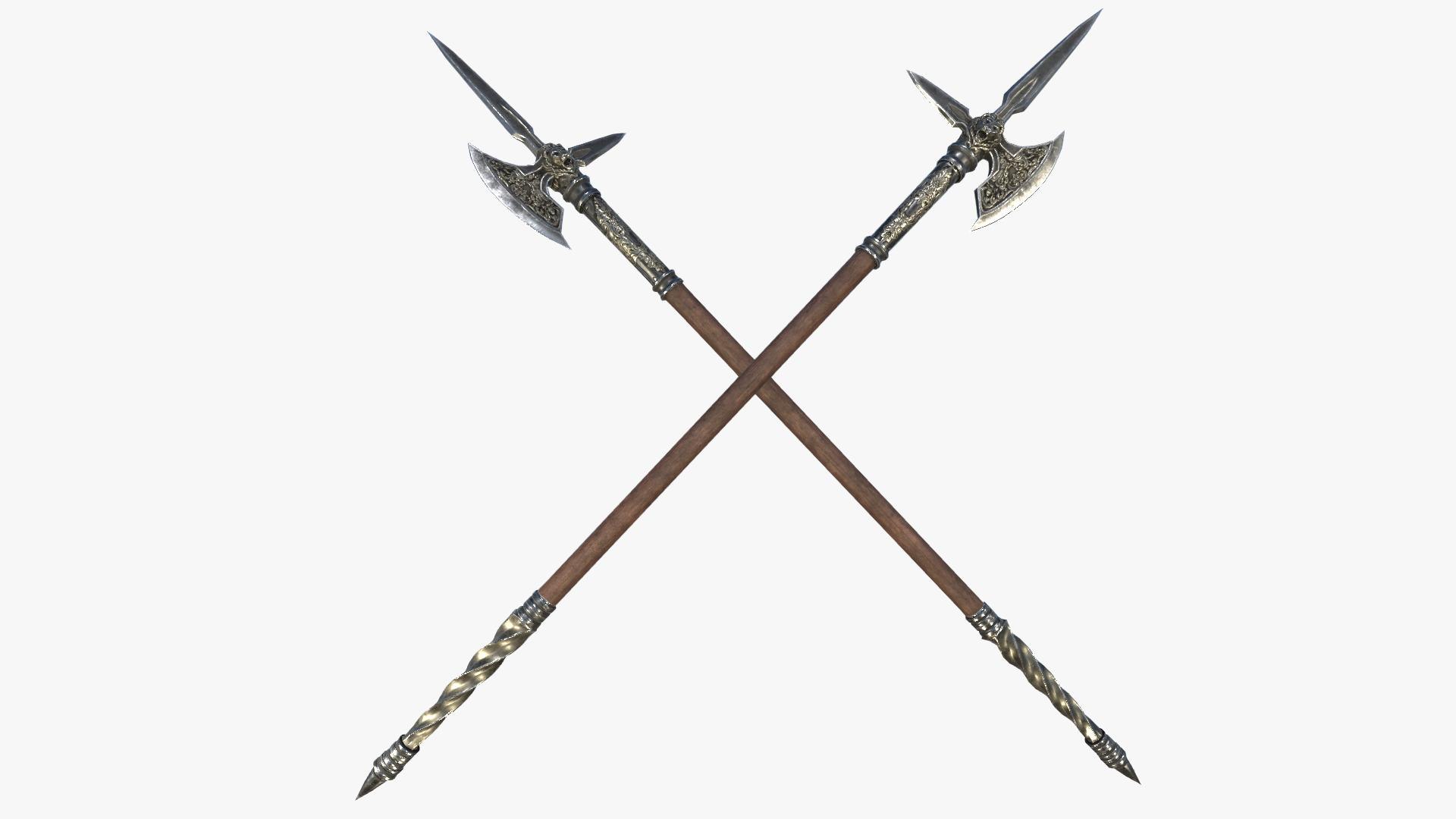 Fantasy Spear RPG Halberd Halbard Halbert Swiss Voulge Yue Bardiche ...