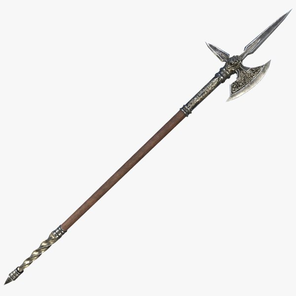 幻想 矛 RPG Halberd Halbard Halbert Swiss Voulge Yue Bardiche Polearm ...