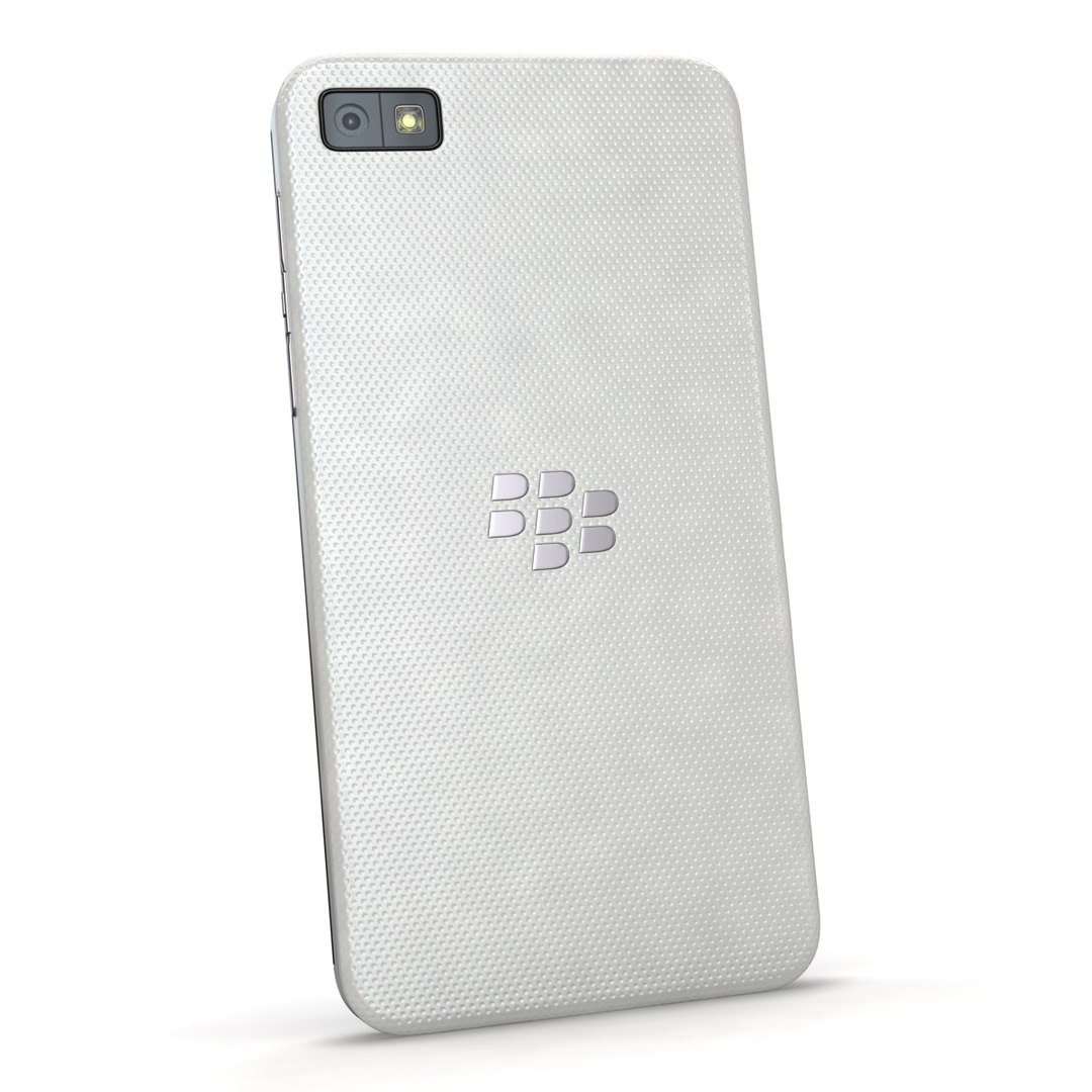 3d Blackberry Z10 White Cellphone Model