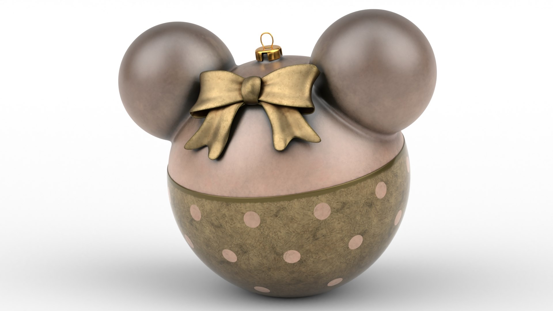 3D mickey minnie mouse christmas balls - TurboSquid 1654587