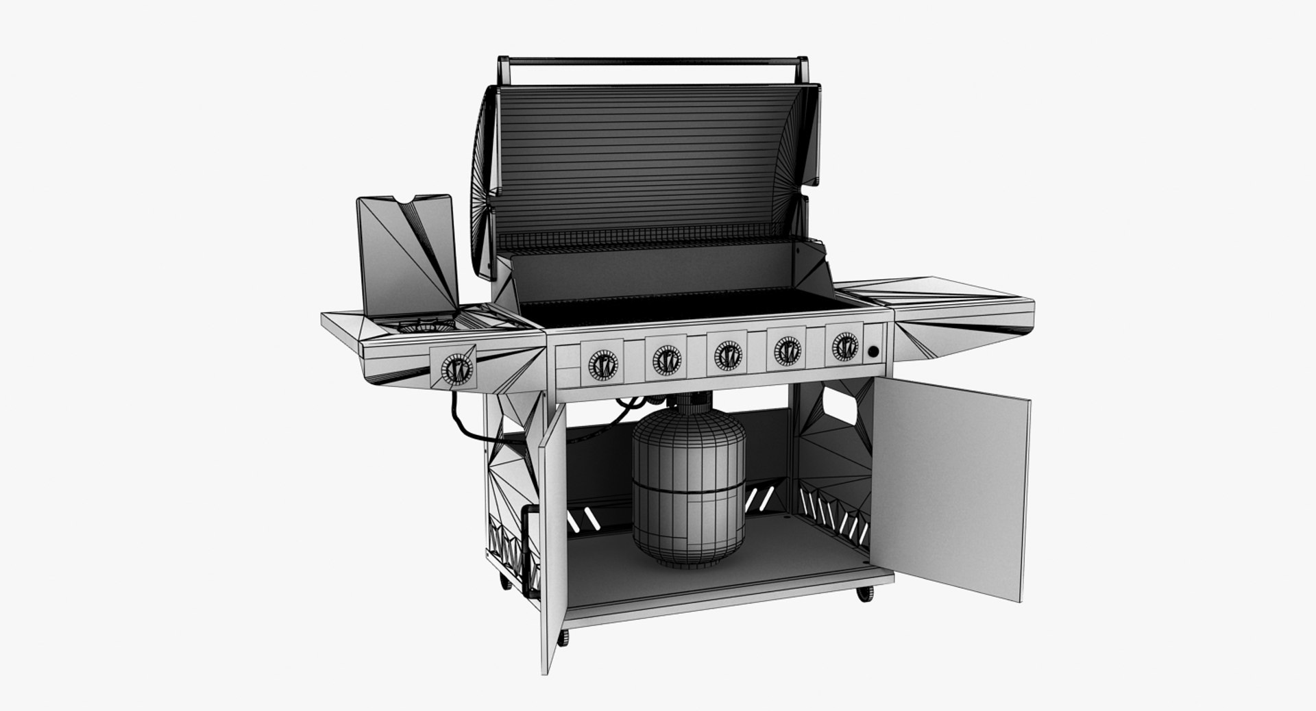 3d Kenmore Barbecue Modeled