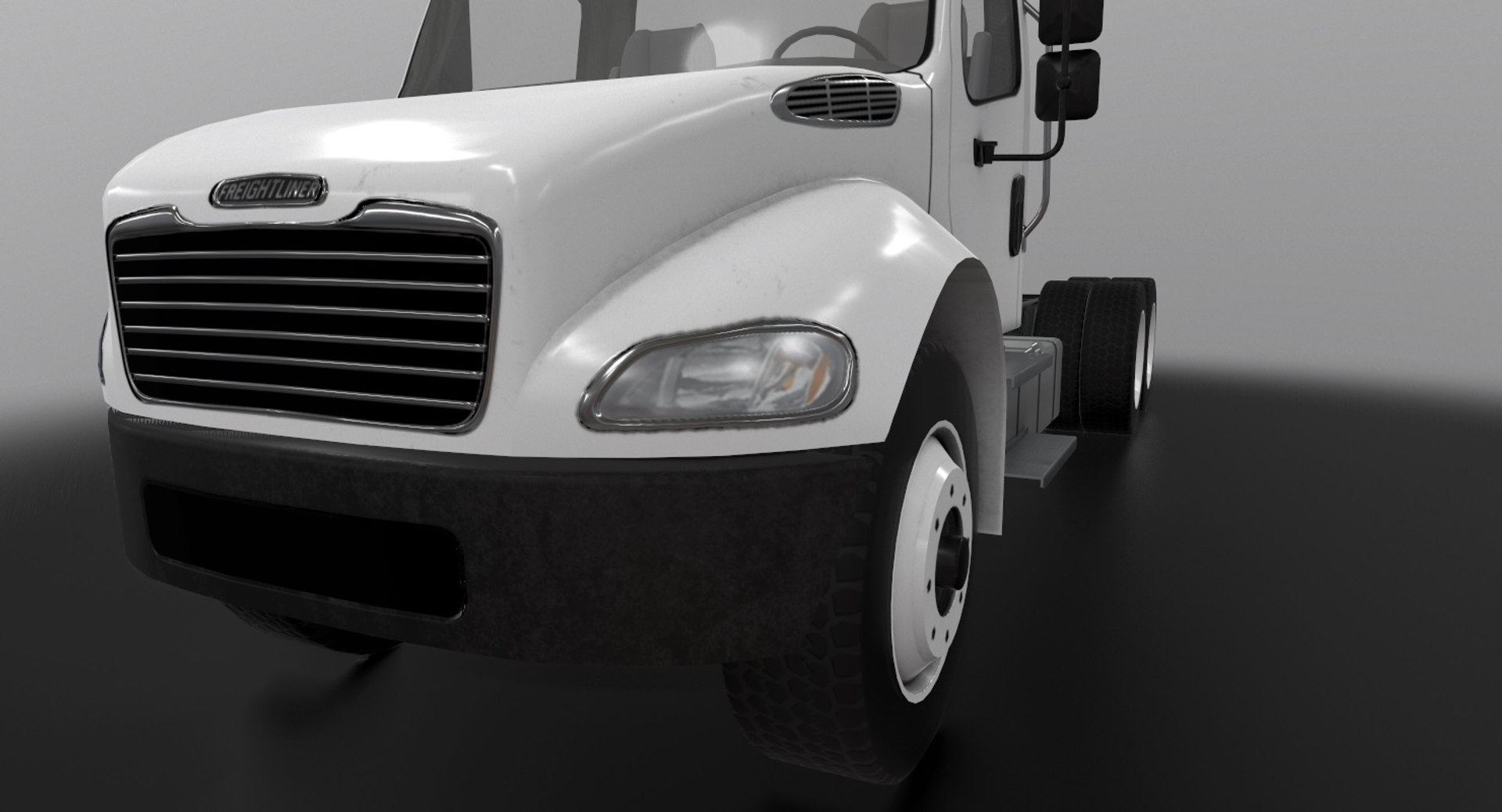 Realistic Freightliner M2 Chassis 3D Model - TurboSquid 1276278