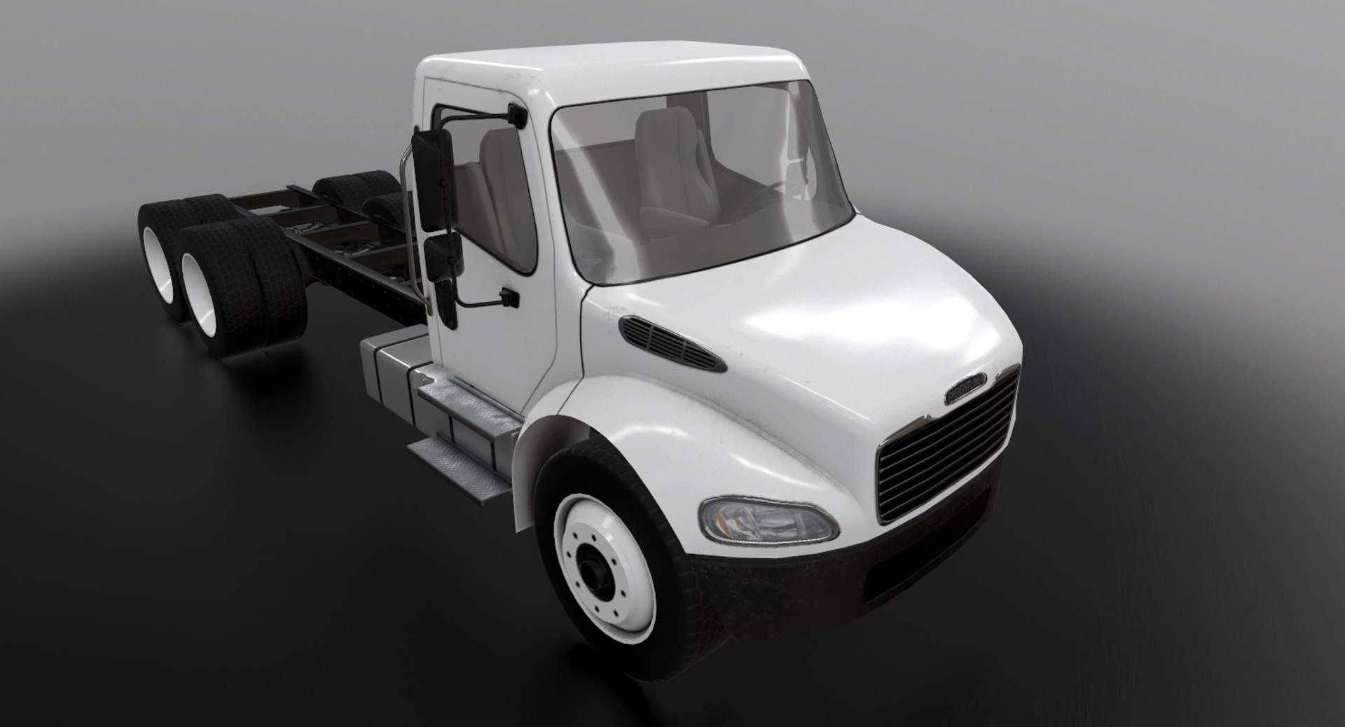 Realistic Freightliner M2 Chassis 3D Model - TurboSquid 1276278