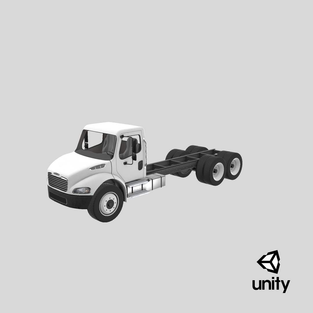 Realistic freightliner m2 chassis 3D model - TurboSquid 1276278