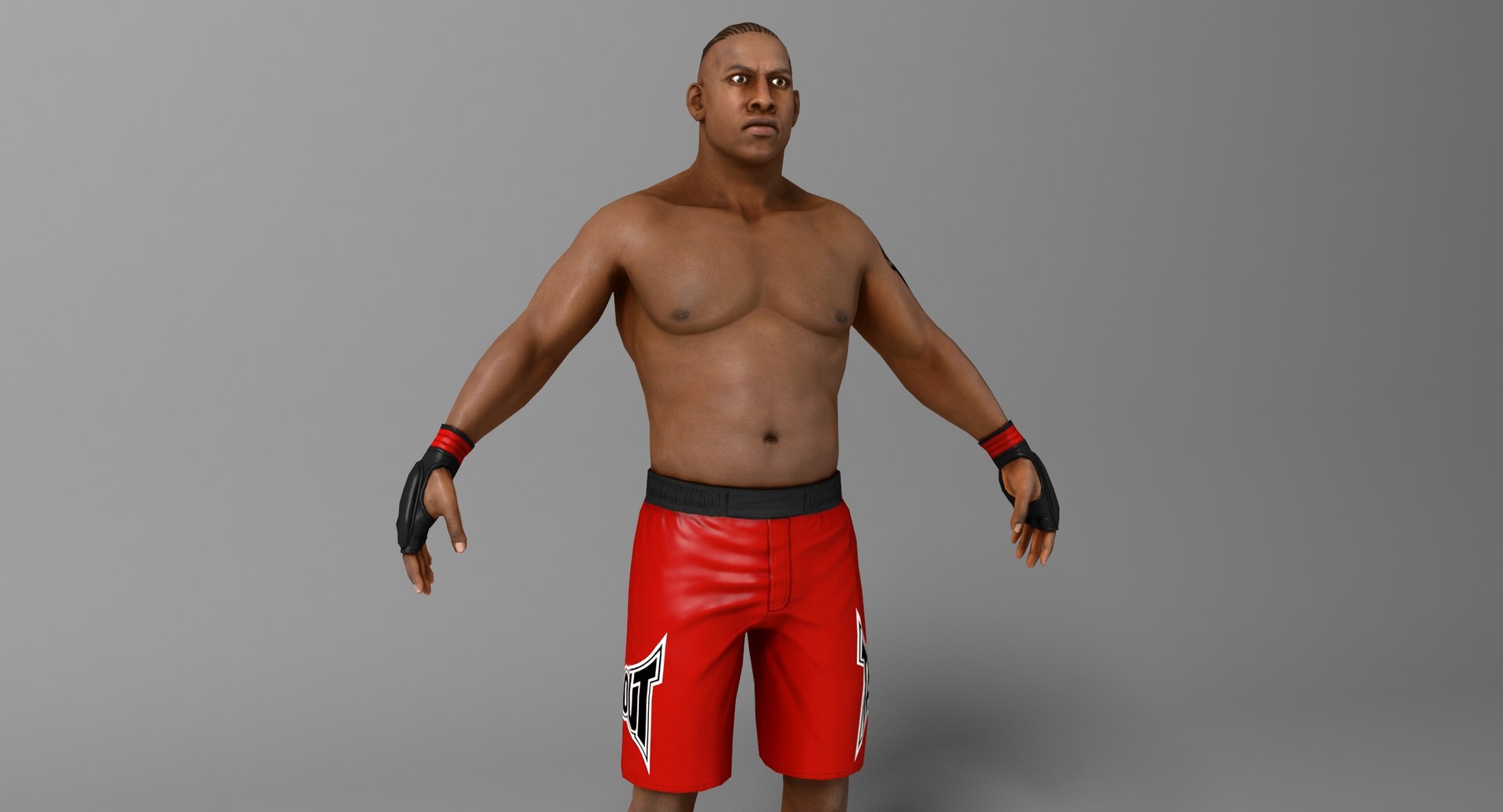Real-time Ufc Boxer 3d Model