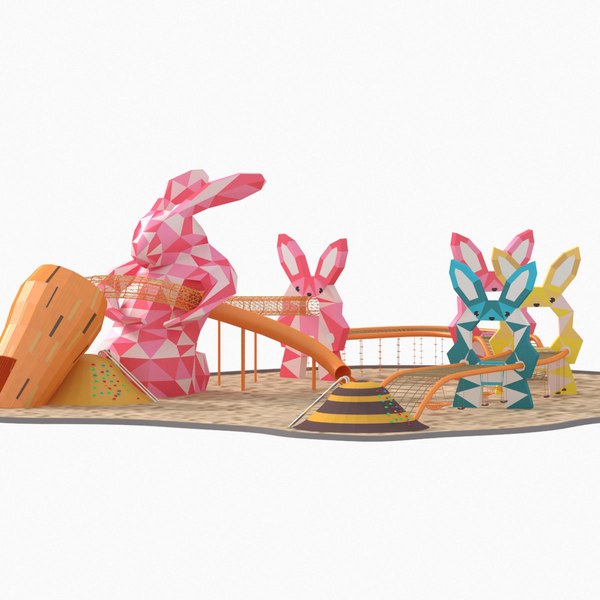 modelo 3d Zona de juegos para conejos - TurboSquid 2221680