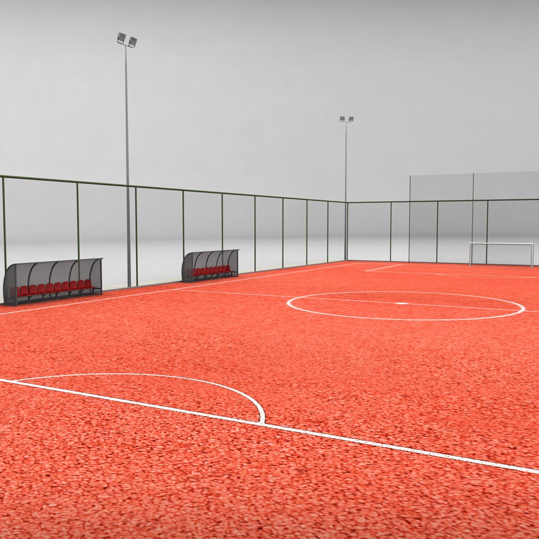 Football Soccer Stadium Field 3d 3ds