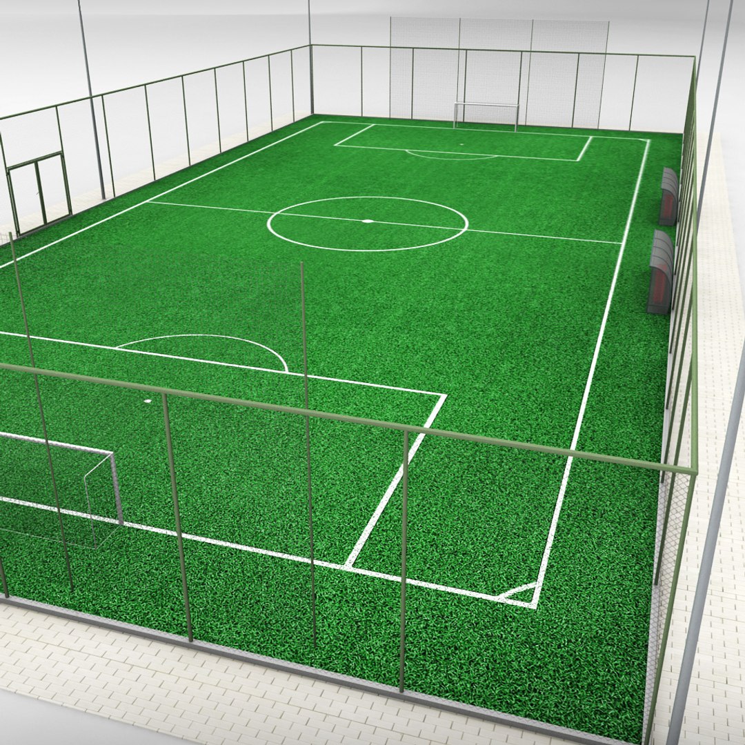Football Soccer Stadium Field 3d 3ds