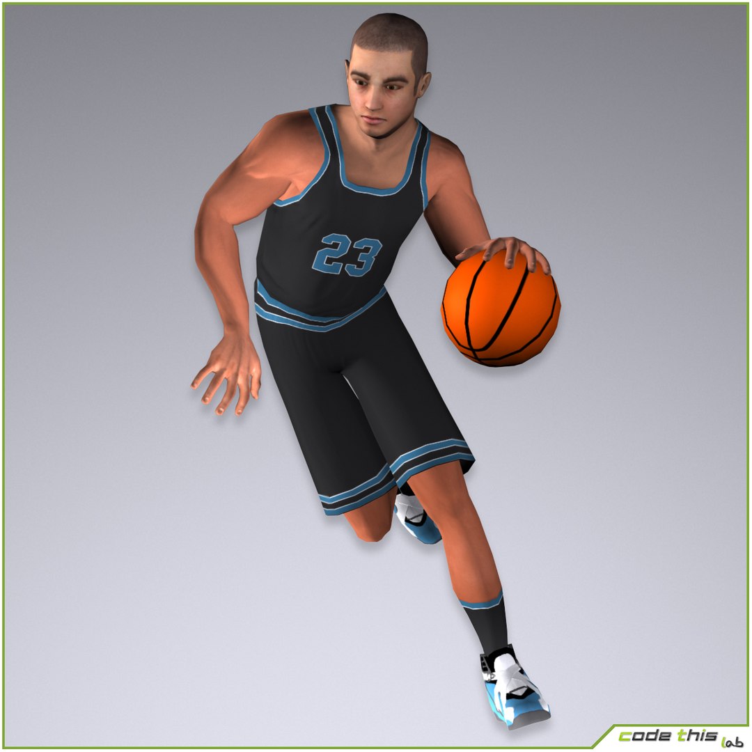 3d model basketball throw ball