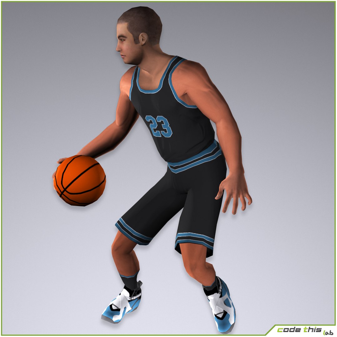 3d model basketball throw ball