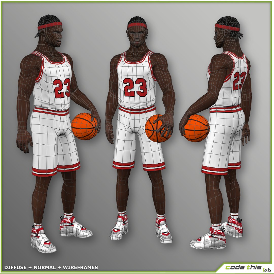 3d model basketball throw ball