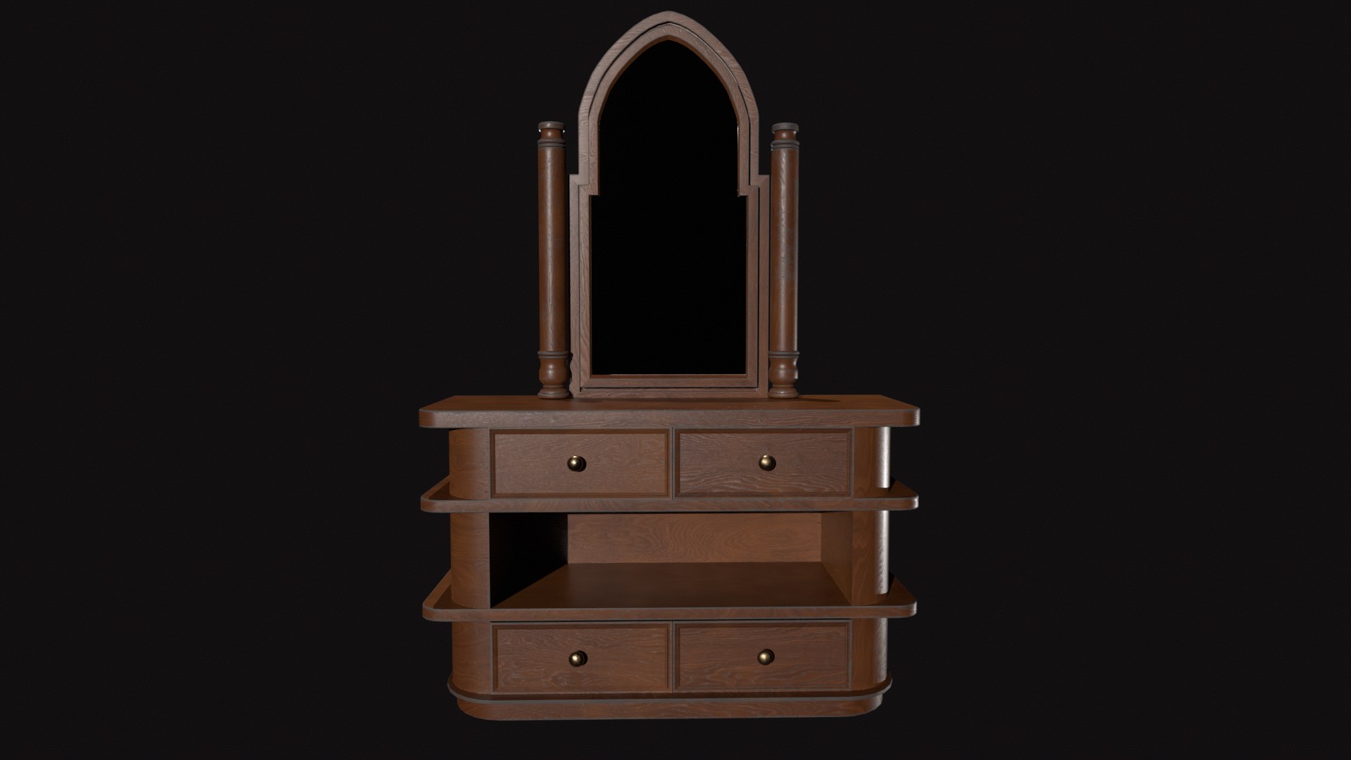 3D Model Medieval Wall Mirror 2 - TurboSquid 2310187