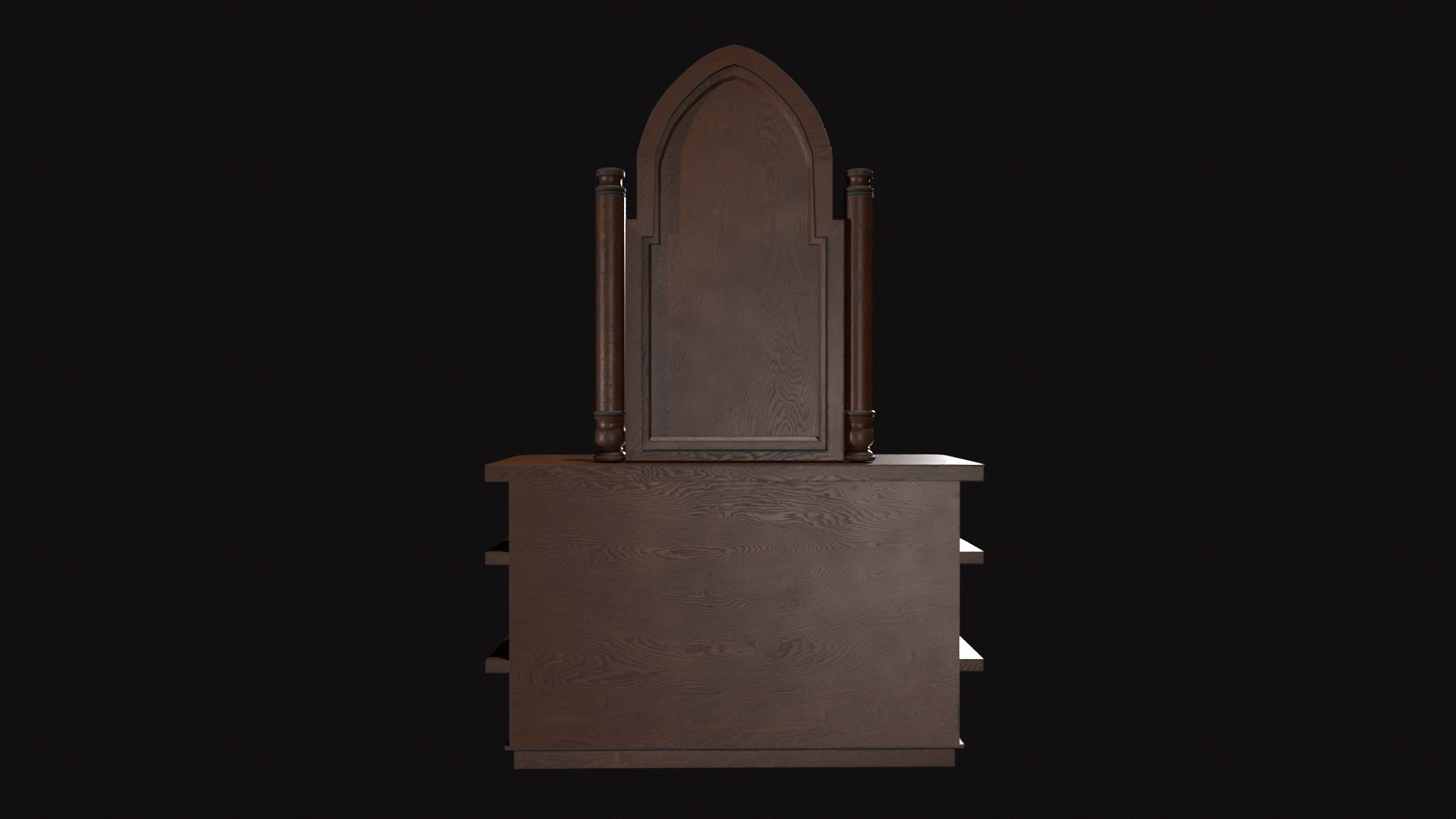 3D Model Medieval Wall Mirror 2 - TurboSquid 2310187