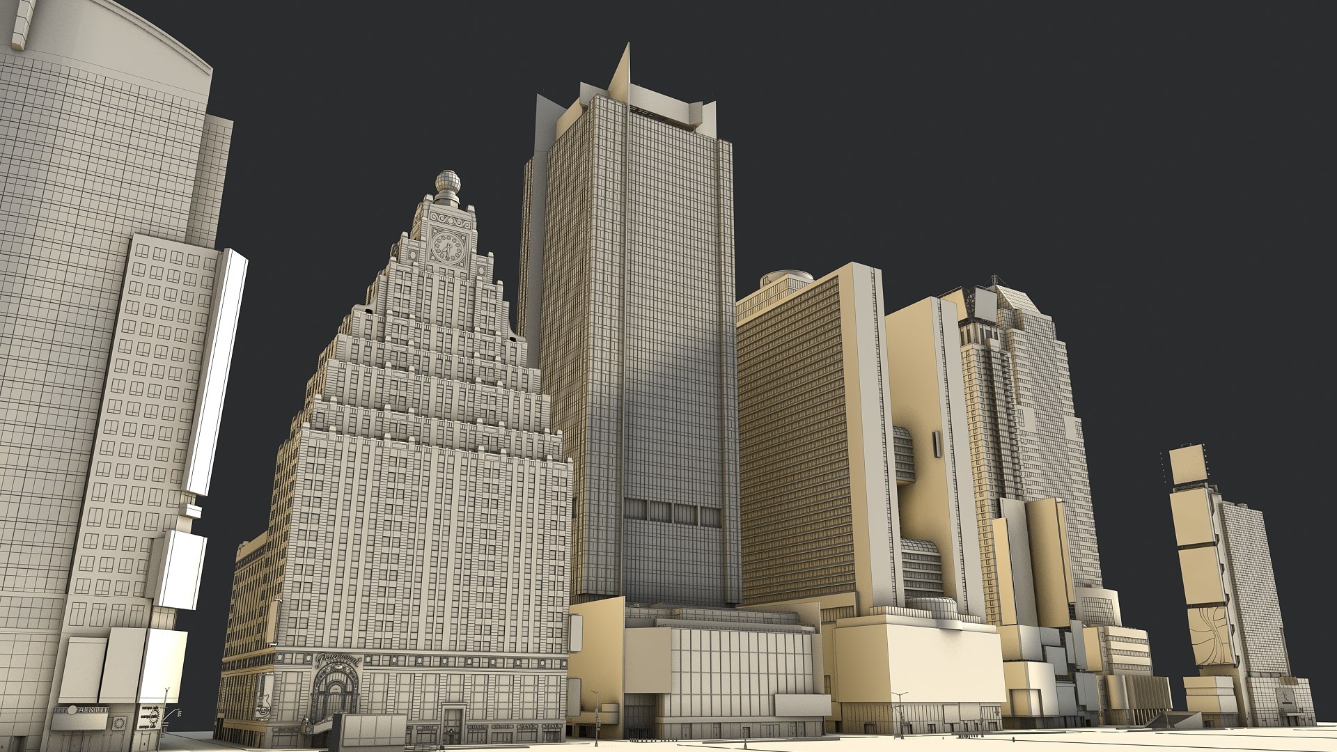 3D square buildings morgan - TurboSquid 1535415