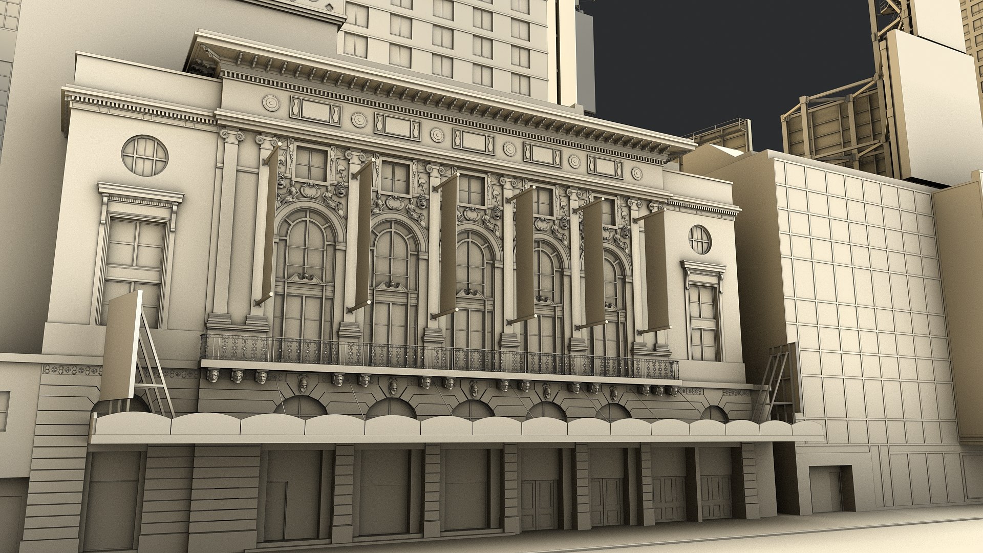 3D square buildings morgan - TurboSquid 1535415