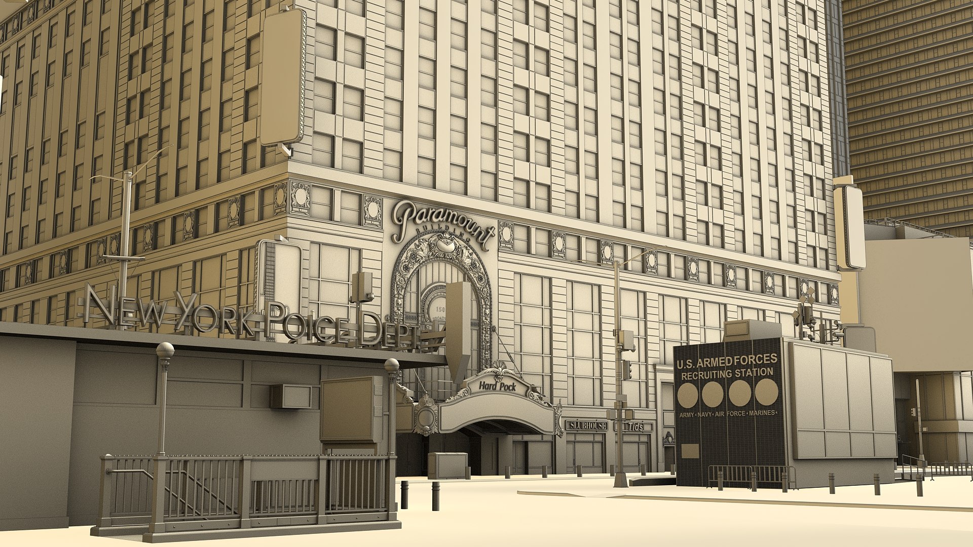 3D square buildings morgan - TurboSquid 1535415