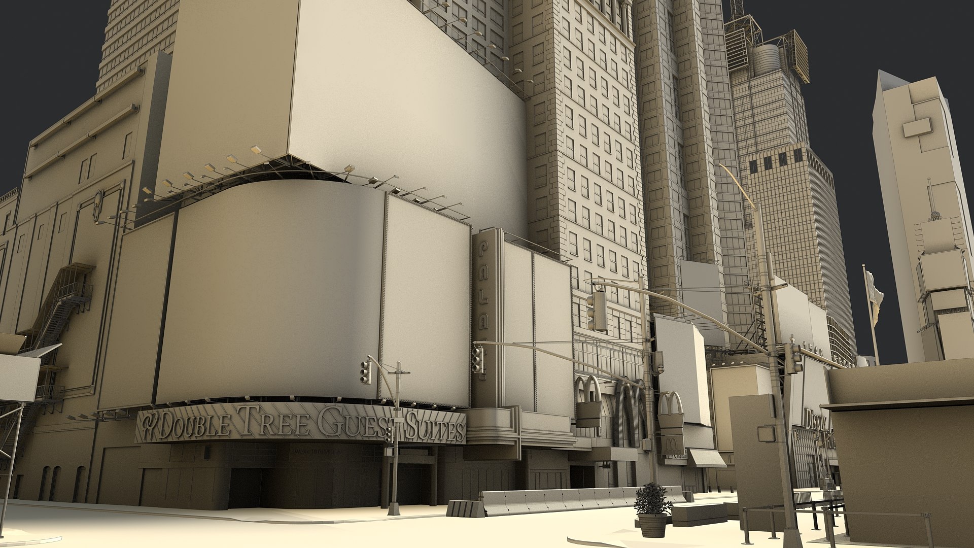 3D square buildings morgan - TurboSquid 1535415