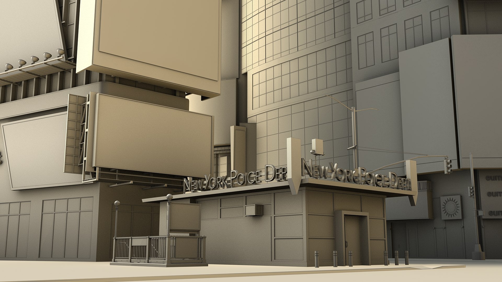 3D square buildings morgan - TurboSquid 1535415