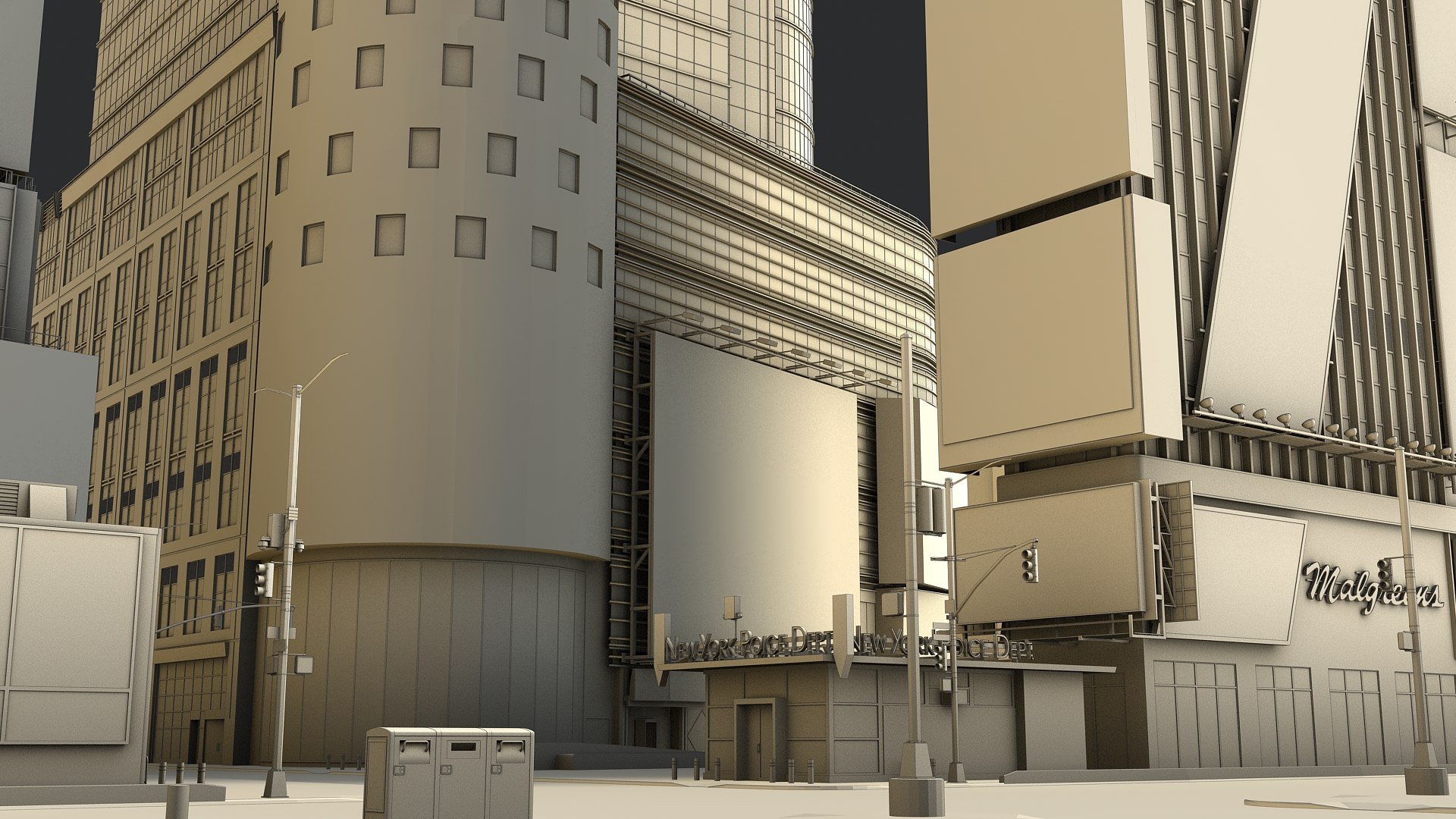 3D square buildings morgan - TurboSquid 1535415